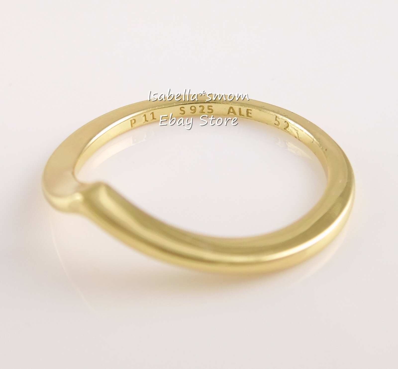 WISHBONE Authentic PANDORA Shine 18K GOLD Plated Ring 166314 u PICK Sz ...