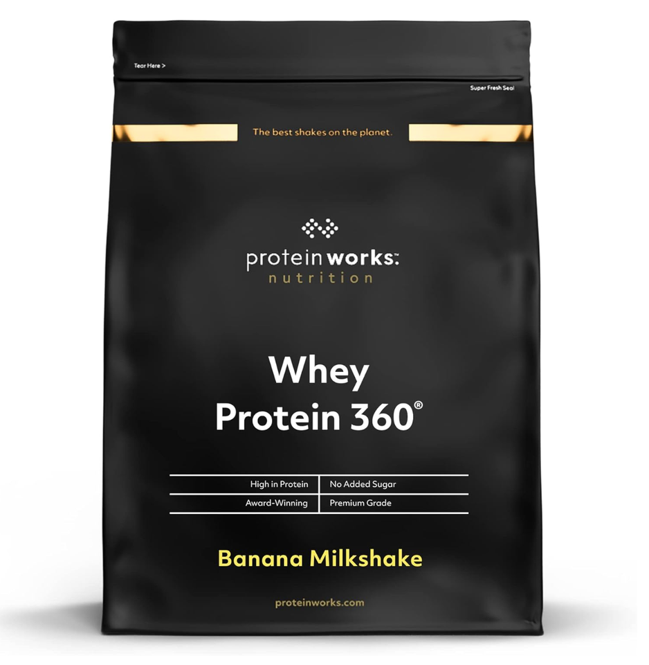 Protein Works Whey Protein 360 Powder Blend Banana Milkshake 40 ...