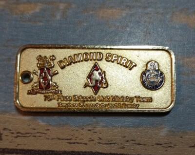 Diamond Spirit Key Chain Charm 75th fires brigades unit ministry team ...