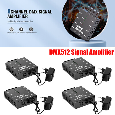 4PCS Wireless DMX512 Signal Amplifier LED Lighting Controller for Stage ...