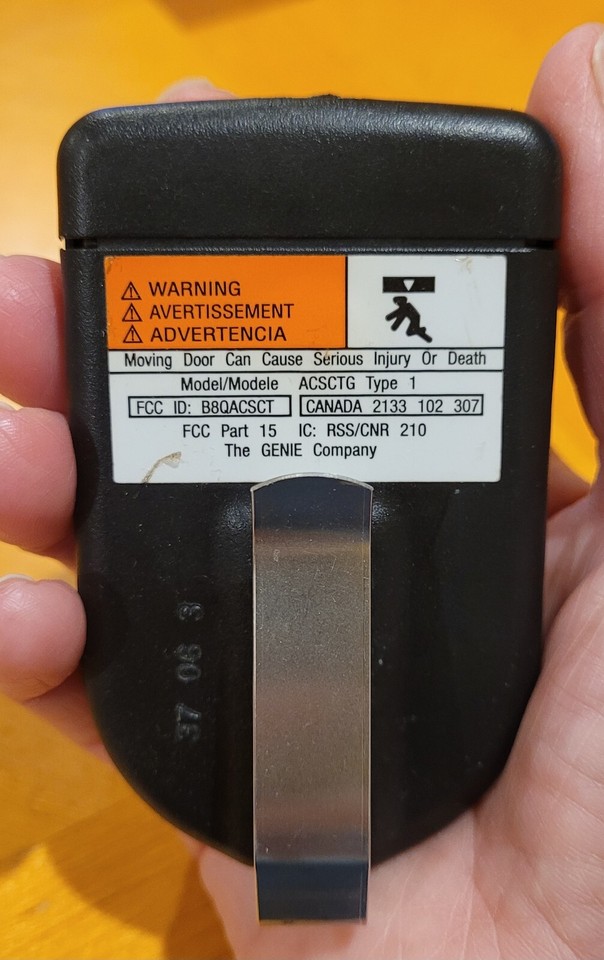 Genie Intellicode ACSCTG Type 1 Garage Door Opener | eBay