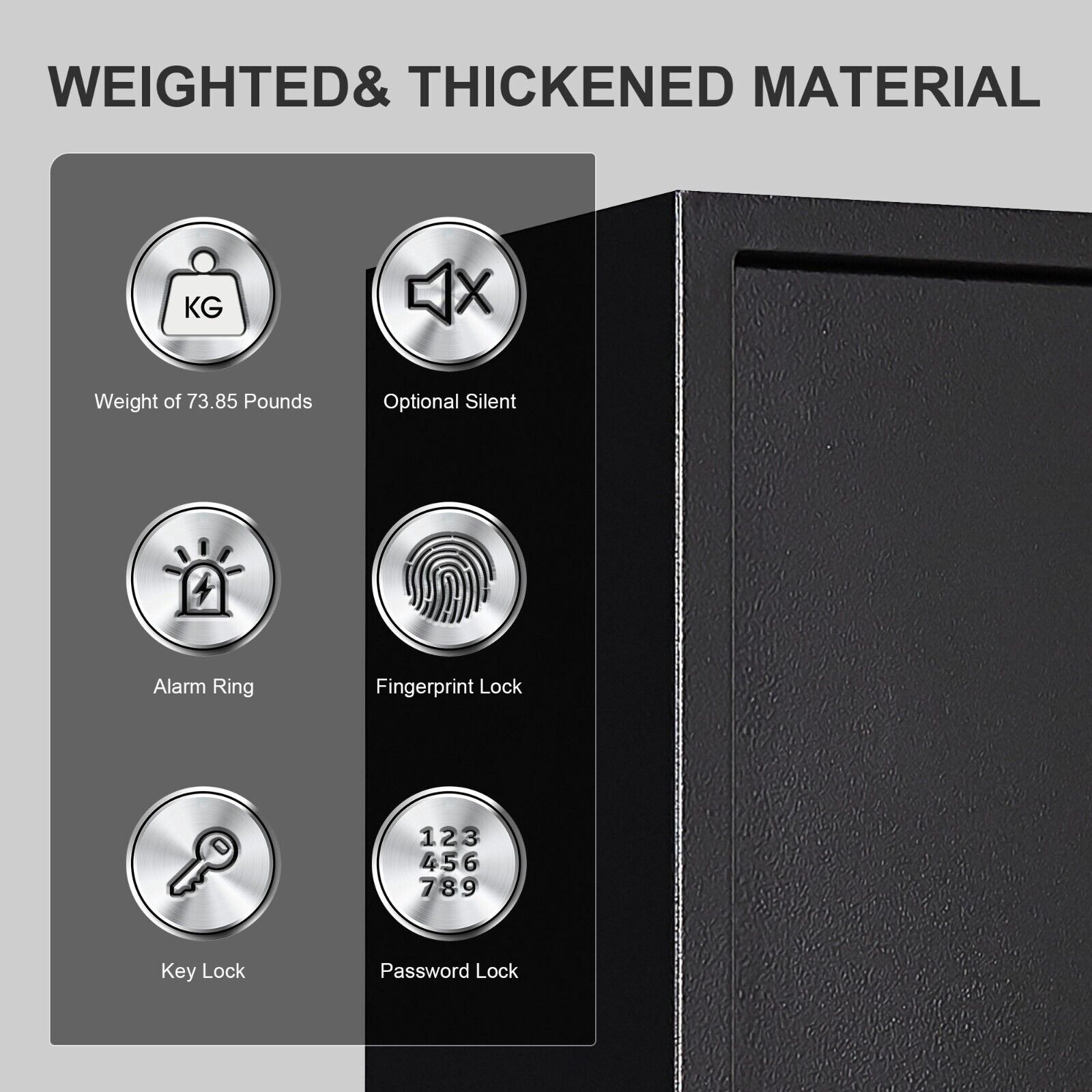 Biometric Large Rifle Gun Safe 3-5 Gun Cabinet Quick Access 3 Pistol | eBay