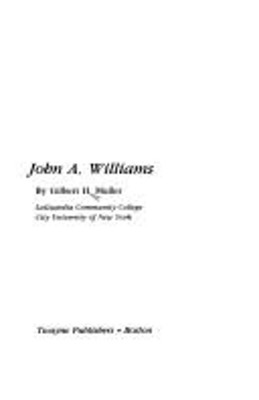 John A. Williams Hardcover Gilbert H. Muller 9780805774139 | eBay