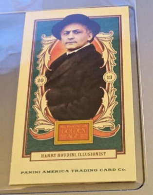 2013 Golden Age Harry Houdini Mini American Caramels Blue Ink Back #25 ...