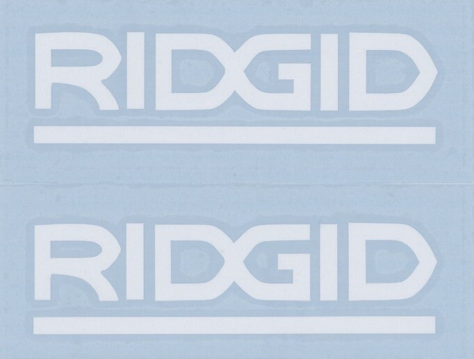 2 New RIDGID TOOLS 6" White Decals Stickers Toolbox Truck Van Window ...