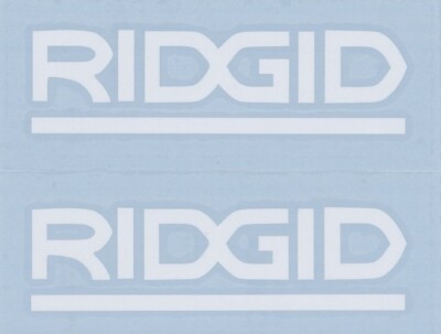 2 New RIDGID TOOLS 6" White Decals Stickers Toolbox Truck Van Window ...