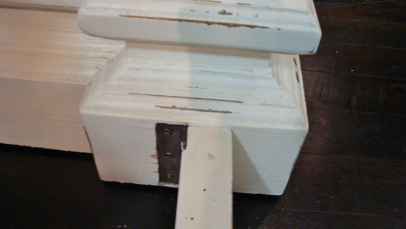 White Distressed Kitchen Island Counter Drop Leaf Bar Top | eBay