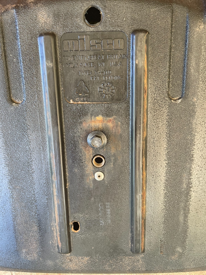 B2 RIDING MOWER milsco xh-110 low back seat plastic base mount | eBay