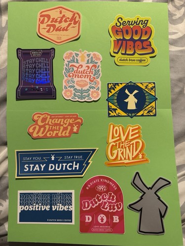 Dutch Bros Stickers RARE lot bundle | eBay