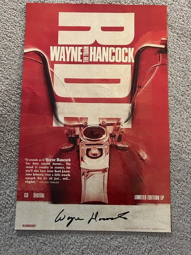 Wayne Hancock Signed Poster 11x17 | eBay
