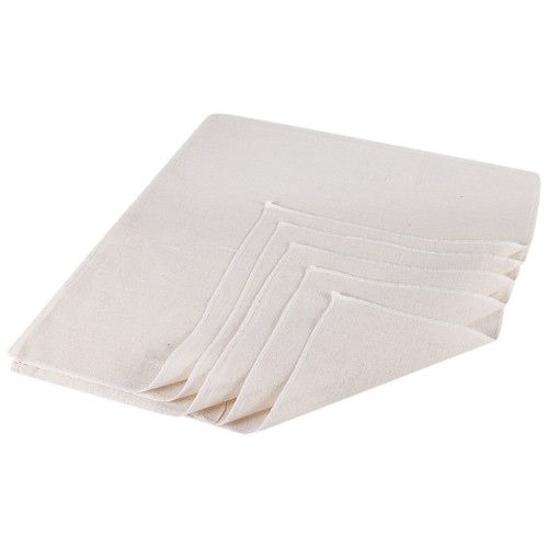 Muslin Cloths for Cooking, Pack of 5 (50X50CM), Unbleached, Cotton ...