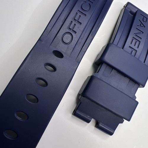Authentic Panerai Blue Rubber 24mm Strap Band For Use w/ 22mm Tang ...