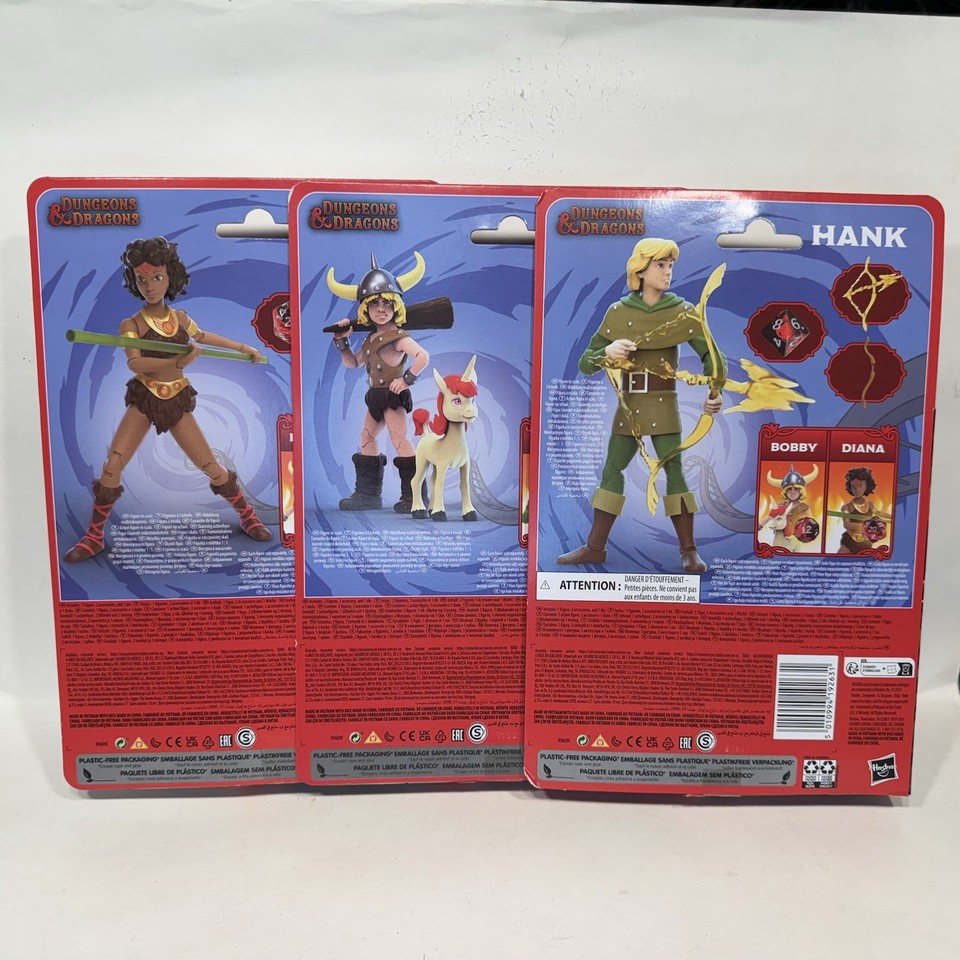 (3) Dungeons & Dragons 40th Anniversary Action Figure Diana, Bobby ...