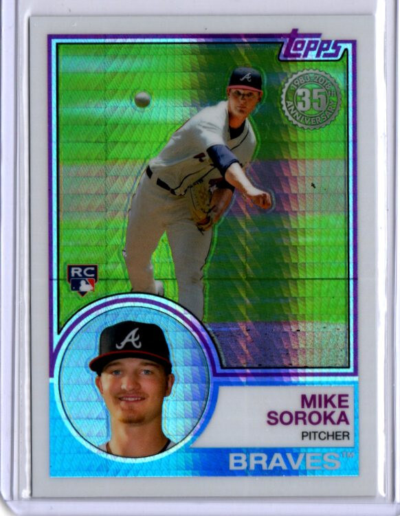 2018 Topps Baseball 1983 Silver Pack #115 Mike Soroka ROOKIE BRAVES | eBay