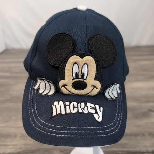Disney World Mickey Mouse Baseball Cap Face Ears Vintage Kid Snapback ...