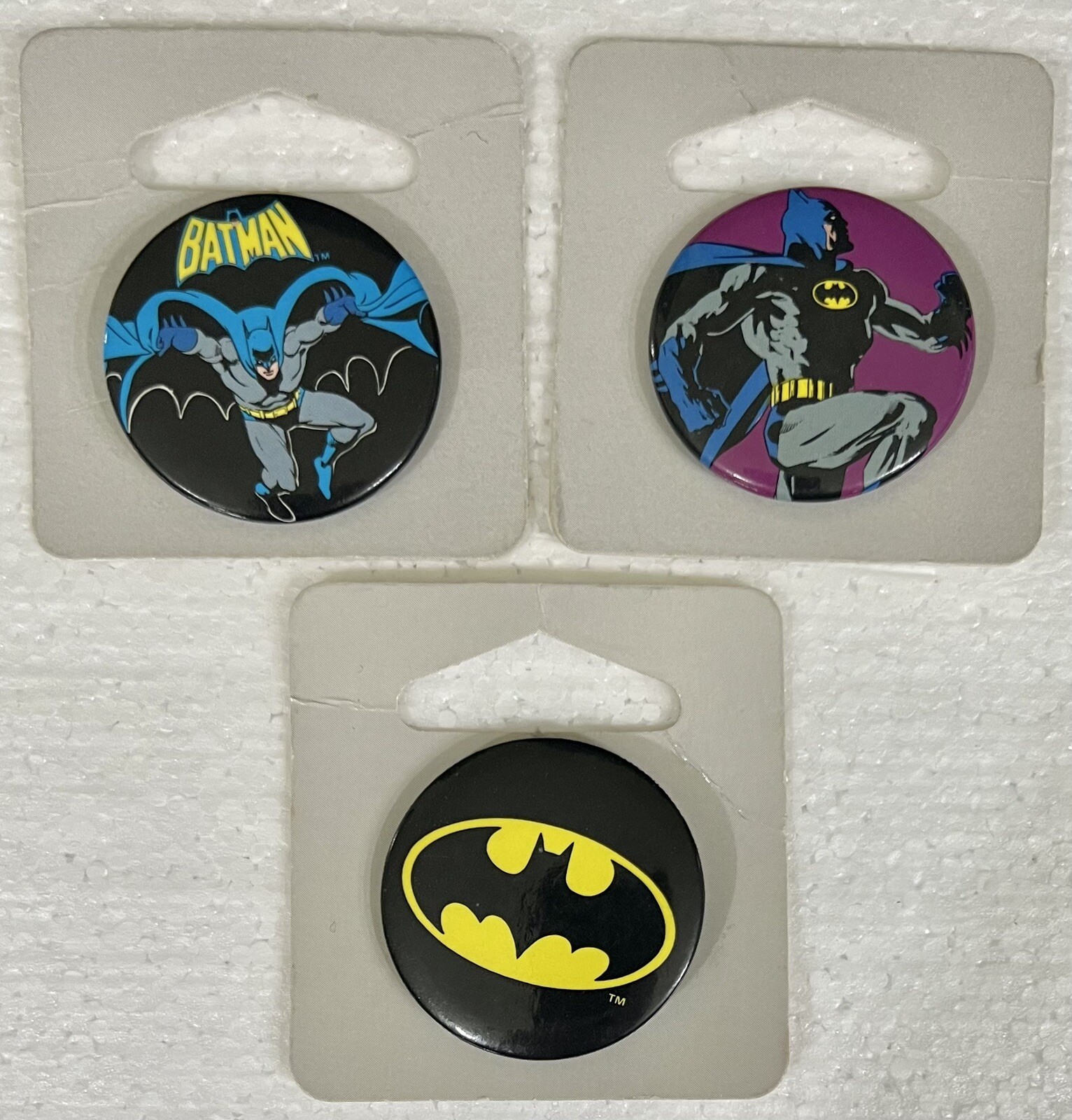 Lot of 3 Different Button Up 2011 DC Comics BATMAN Button Pin Pinbacks ...