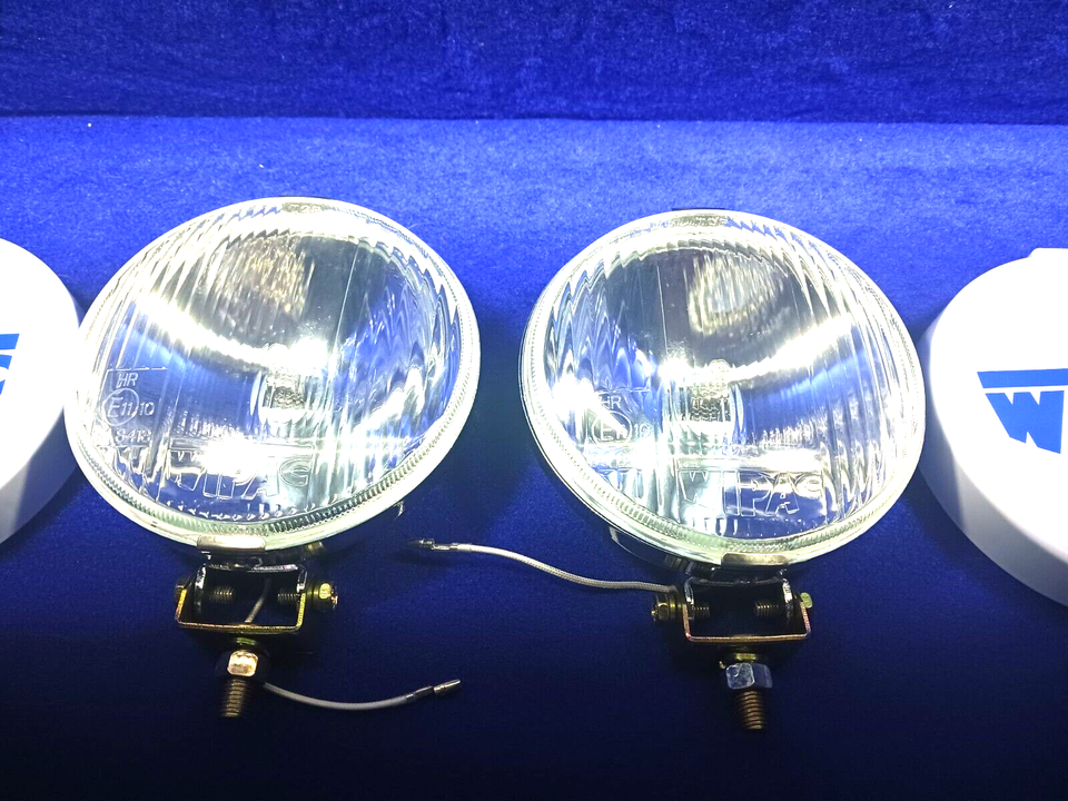 CLASSIC MINI WIPAC CHROME FOG LIGHTS 5 1/2 INCH WITH COVERS | eBay UK