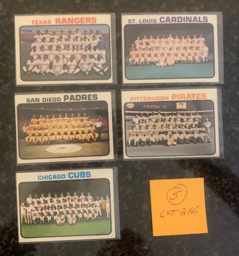 1973 Topps Baseball TEAM CARD LOT................5 Different | eBay