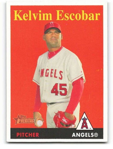 2007 Topps Heritage #57b Kelvim Escobar NM-MT Angels | eBay