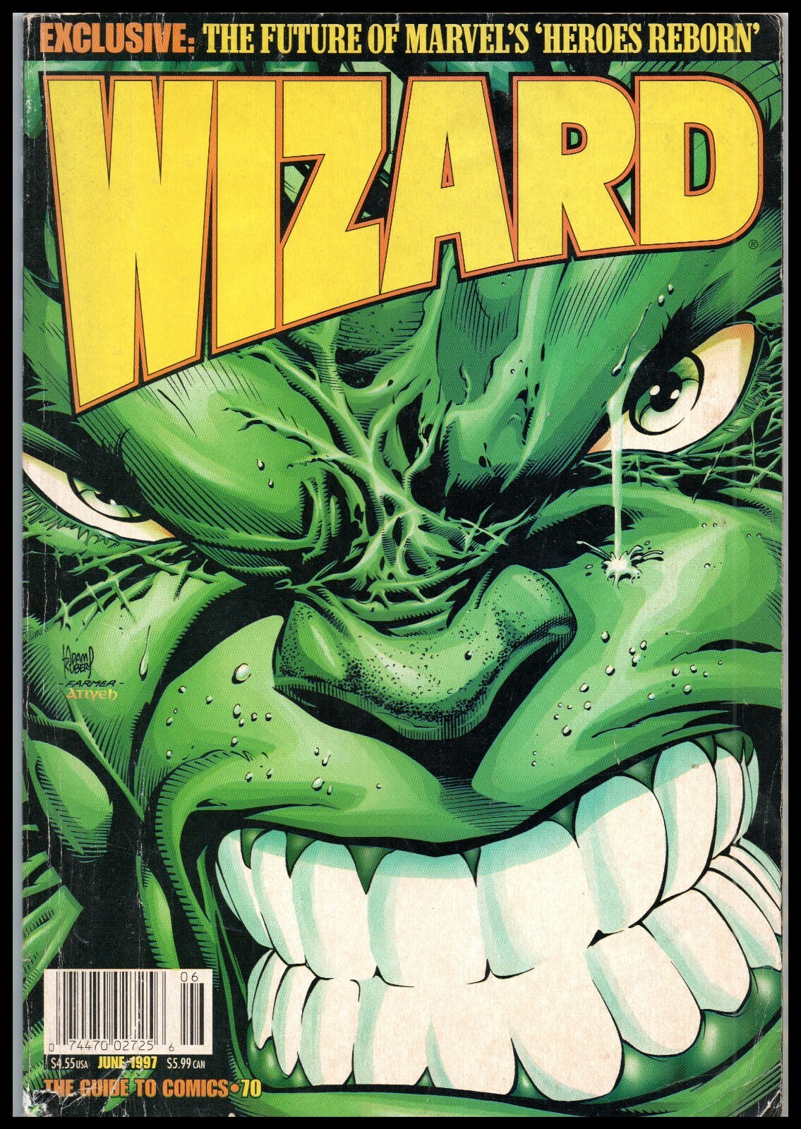 Wizard Magazine Hulk June 1997 The Guide to Comics #70 (VG) | eBay