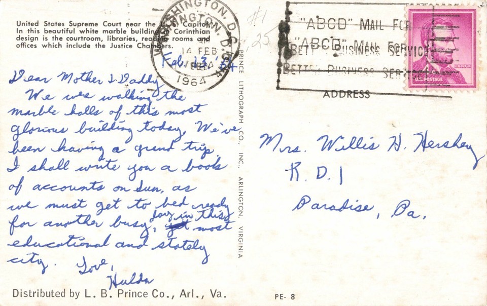 Postcard United States Supreme Court Washington DC | eBay