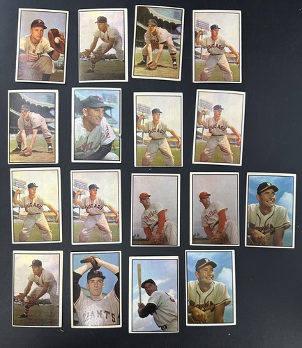 LOT of (82) 1953 Bowman Color Baseball Cards w/ (29) High #'s | eBay