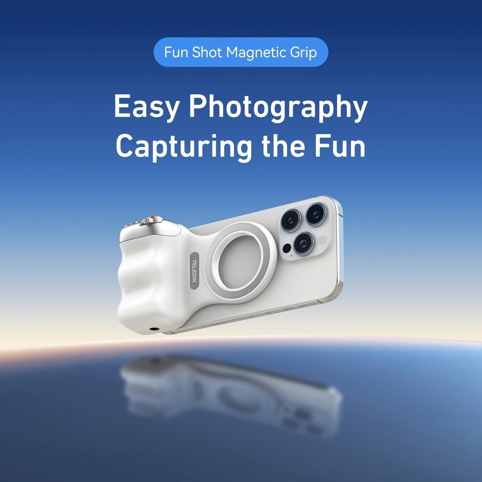 TELESIN Magnetic Phone Camera Shoot Hand Grip Phone Holder with Remote ...