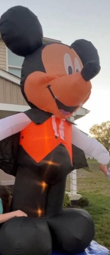 Disney Halloween 10’ Vampire Mickey Mouse Airblown Inflatable Gemmy ...