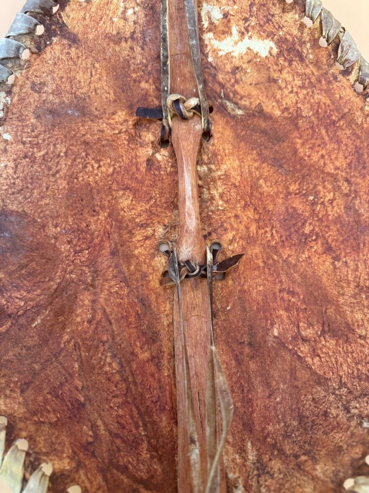 Traditional Tribal Shield & Spear – Handcrafted Hide & Wood ...