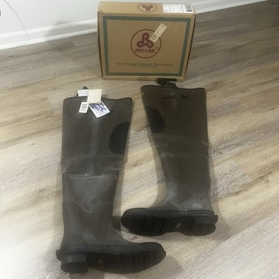 NEW Pro Line Rubber Hip Boot Knee Pad Brown Waterproof Fish Waders 2011 ...