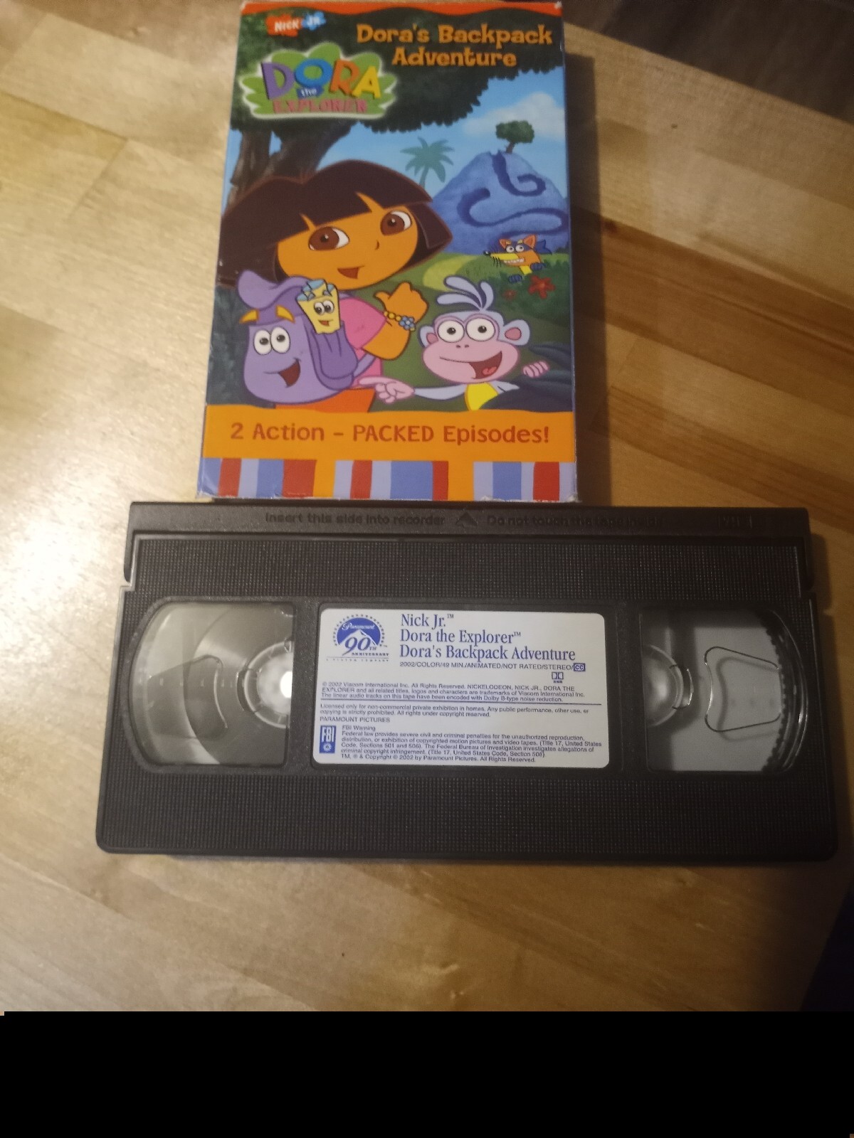 Nickelodeon Dora the Explorer Backpack Adventure VHS Video Tape Nick Jr ...