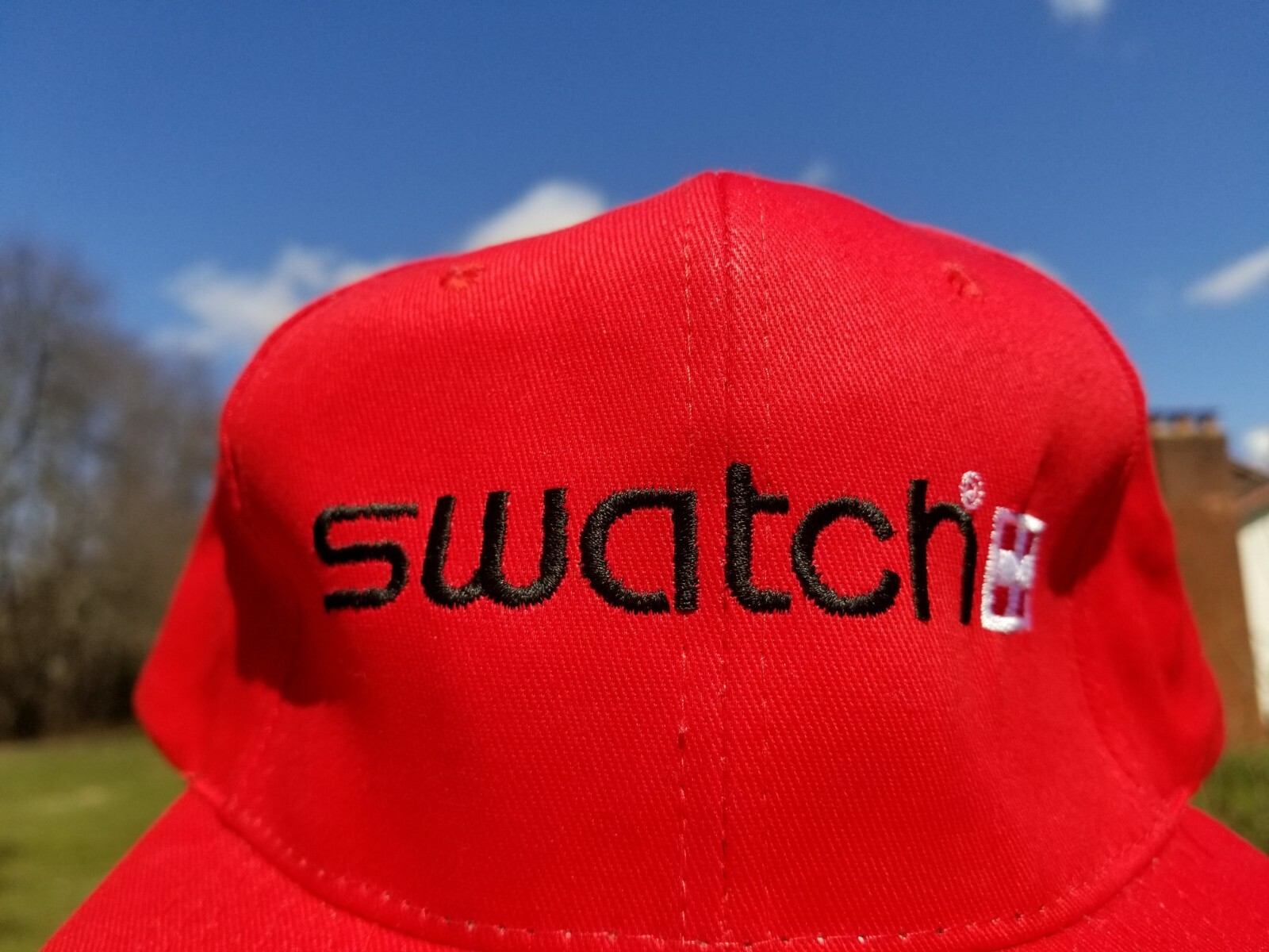 Vintage Swatch Watch Hat Adjustable Snapback Trucker … - Gem