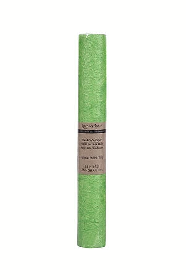Recollections Craft It Handmade Crinkle Paper 14” x 3ft, LIME GREEN ...