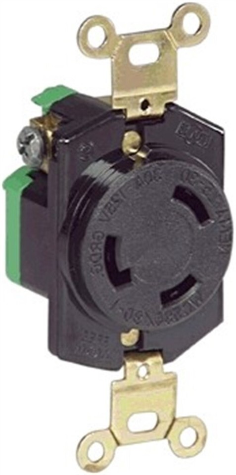 30a 3wire Gnd Lock Receptacle,No L530R, Cooper Wiring Devices Inc | eBay