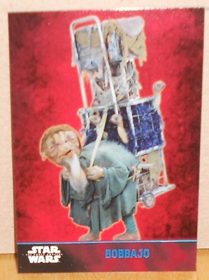 STAR WARS THE FORCE AWAKENS - BLUE FOIL PARALLEL CARD #16 - BOBBAJO | eBay