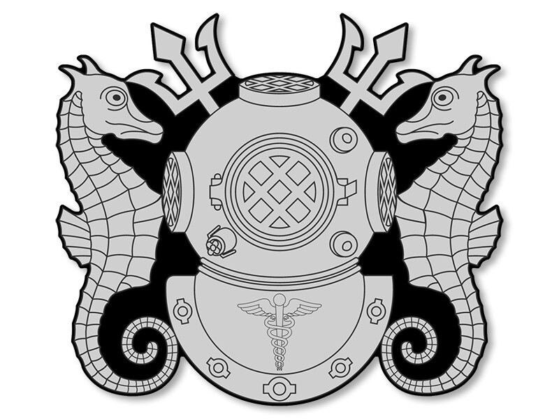 Navy Diving Logo Innovative Scuba Embroidered "Professional" Mark V