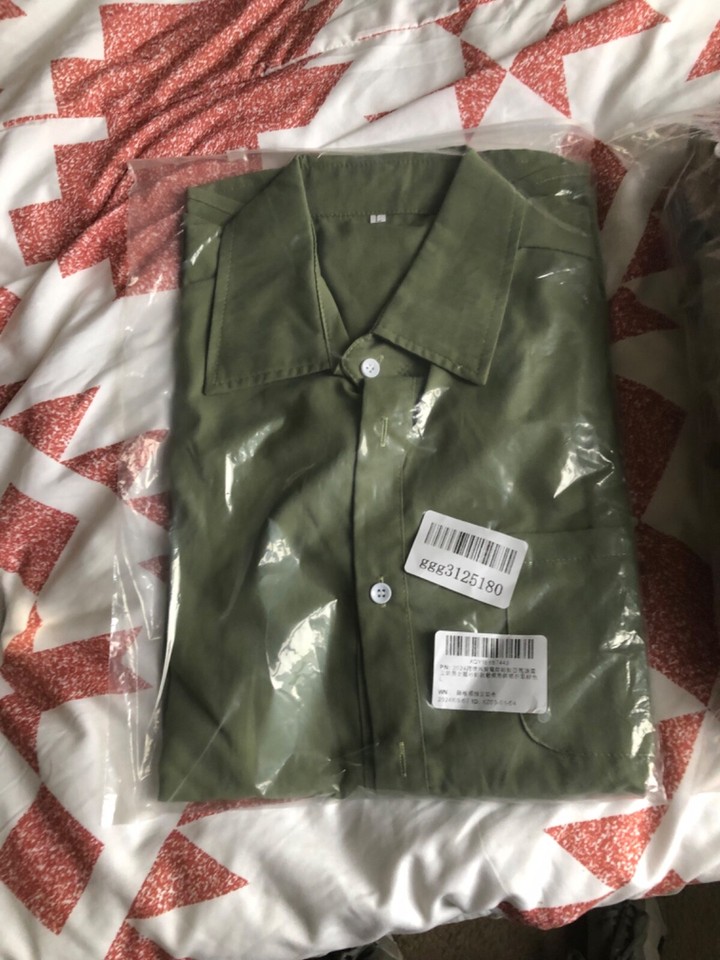 Bestbestones Men's shirts (new) Size L, Beige and olive green 35 USD ...