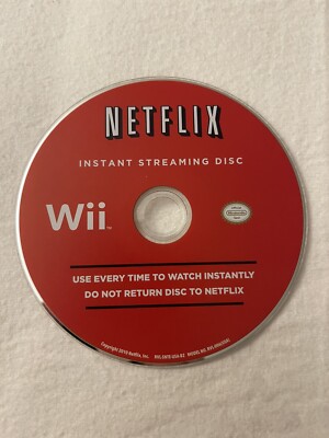 Netflix Streaming Disc (Nintendo Wii) Disc Only Rare | eBay