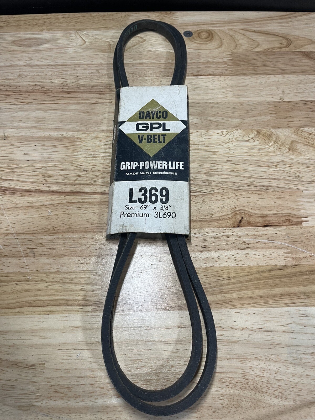 DAYCO L369 SIZE 69” X 3/8” PREMIUM 3L690 GPL V-Belt | eBay