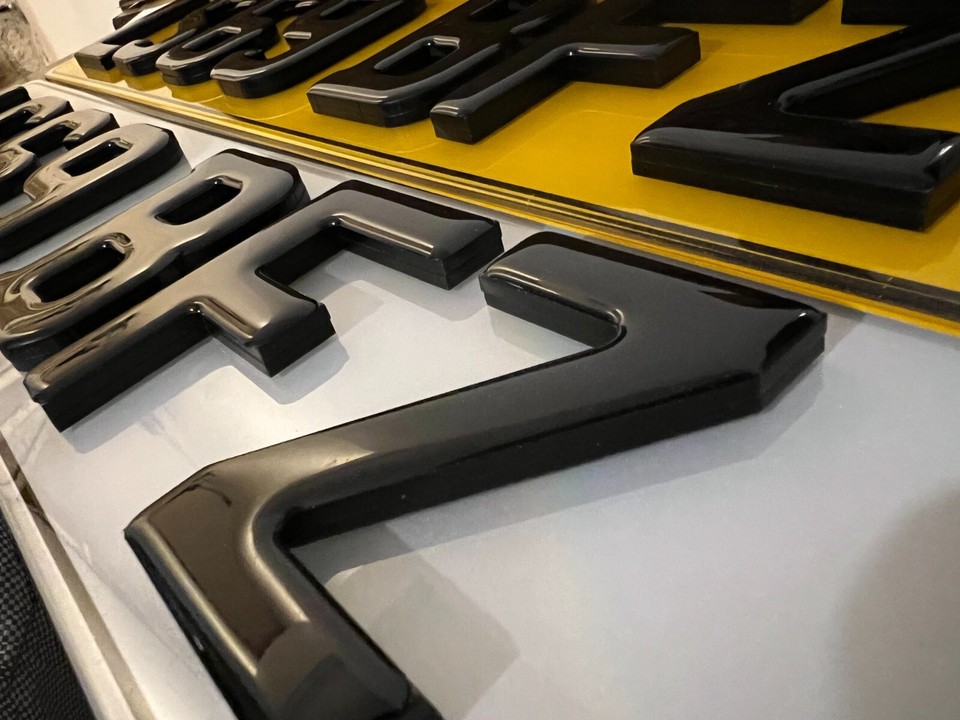 3D 4D Gel Number Plates - Design Your Number Plates Road Legal | eBay UK