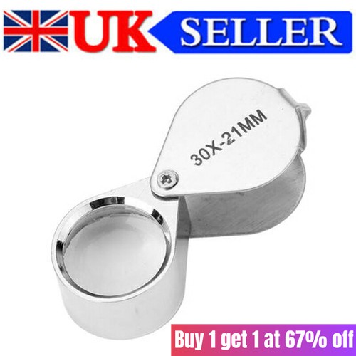 30X Jewelers Loupe Magnifier Jewelry Coin Loop Magnifying Glass Eye ...