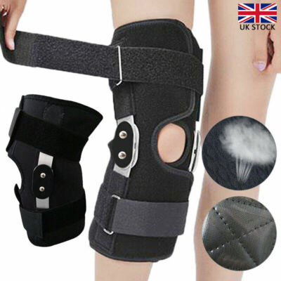 New Dual Hinged Knee Guard Arthritis Support Brace Strap Wrap Support ...