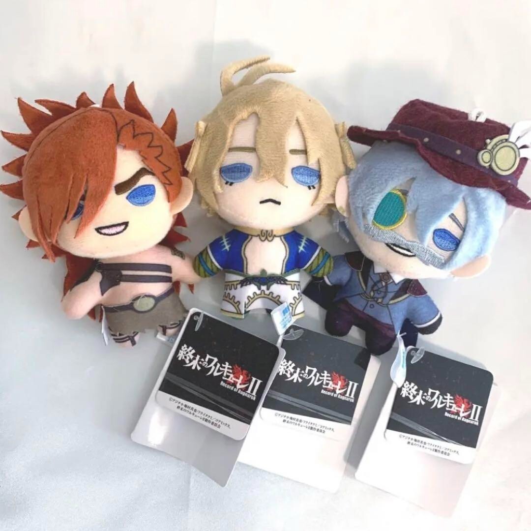 Record of Ragnarok II Complete Set of 3 Mini Plush Doll Mascot vol.1 ...