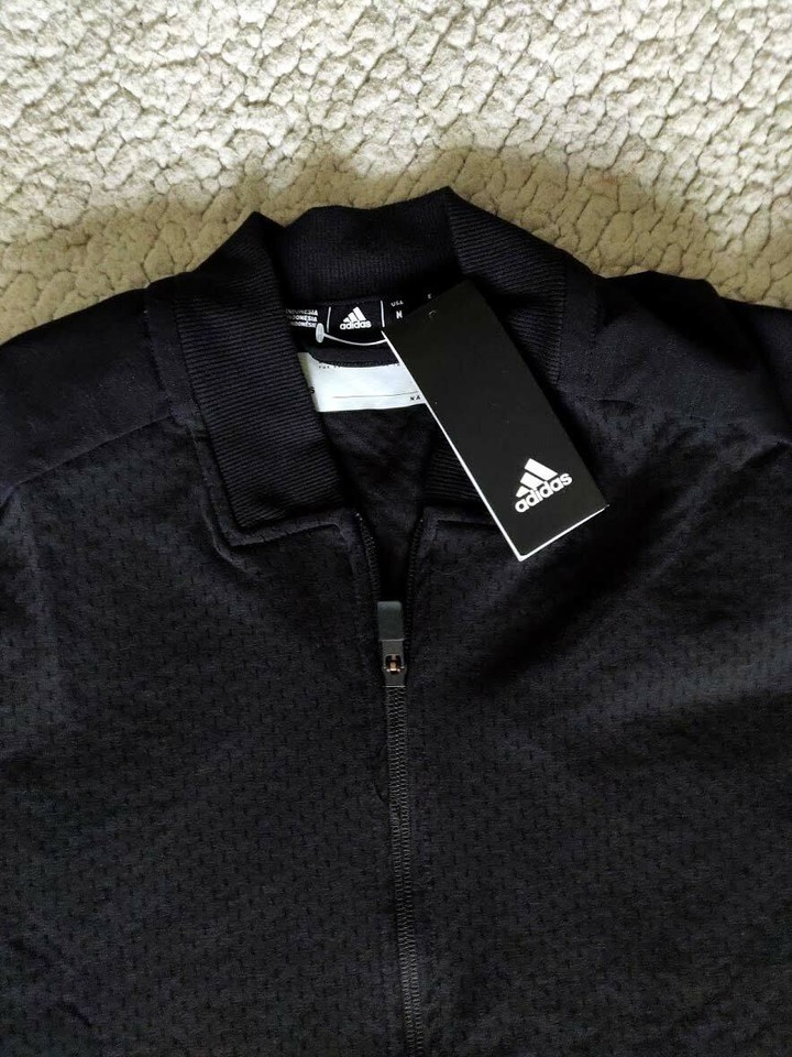 LIMITED MEN'S ADIDAS TEAM SQUAD BOMBER JACKET CLIMALITE SPORT BLACK ...