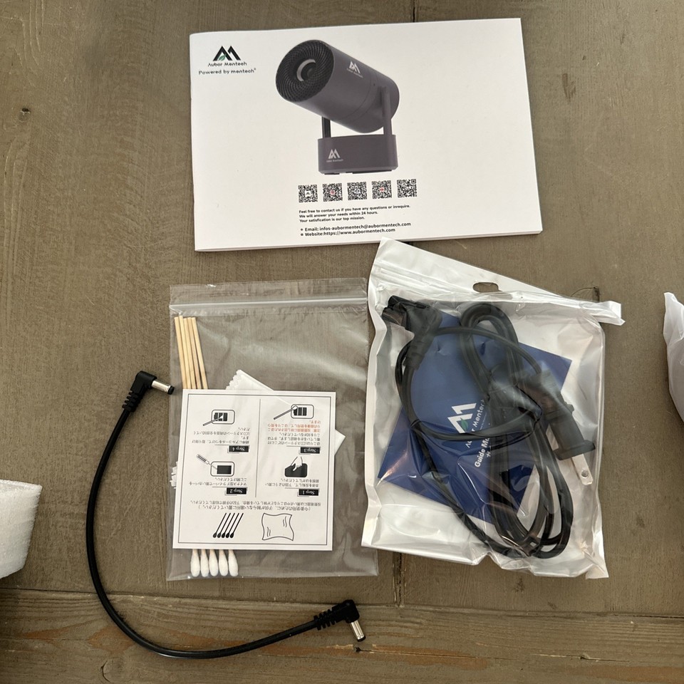 Aubor Mentech X3 Portable Smart Mini Projector w/ Wi-fi & Bluetooth 4K ...