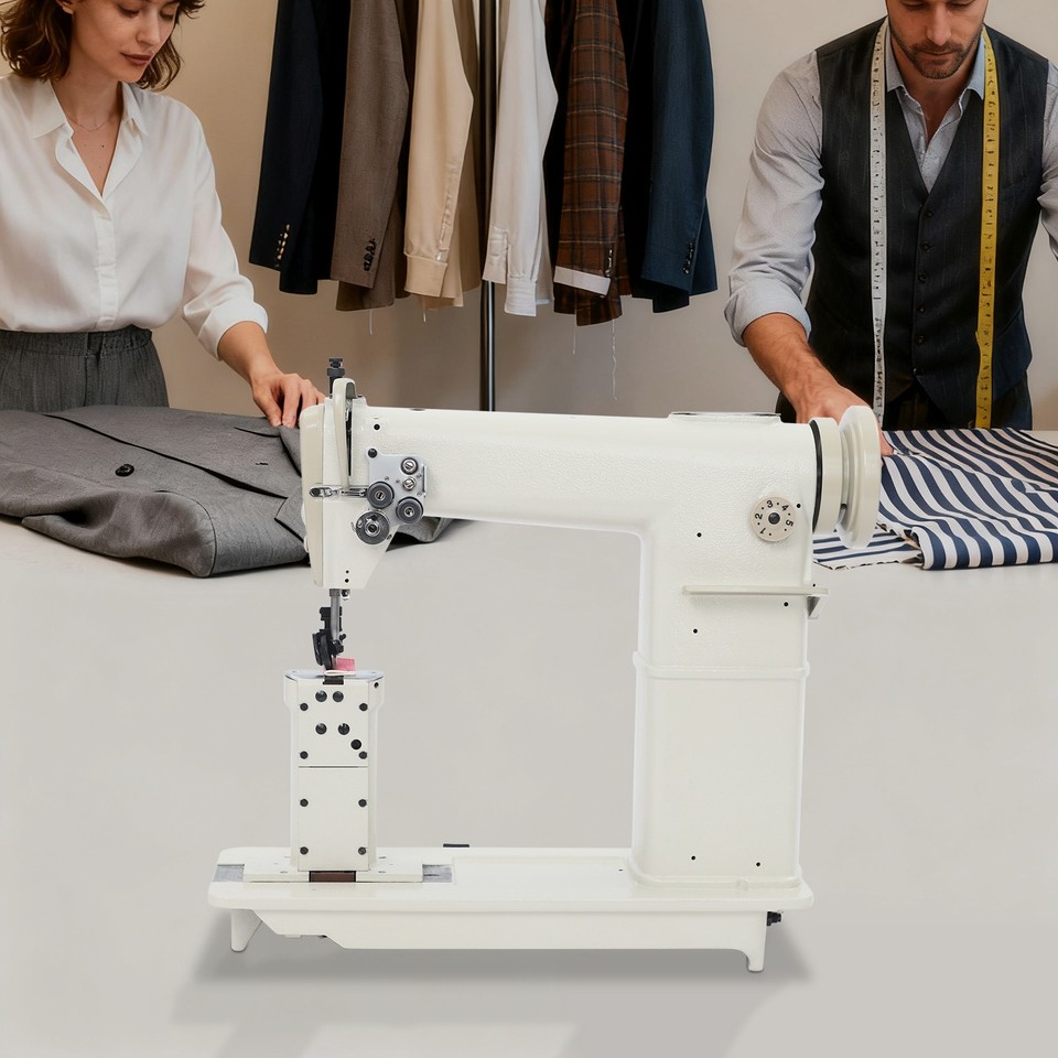 820 Industrial Sewing Machine Dual Needle Fabric Leather Sewing with ...