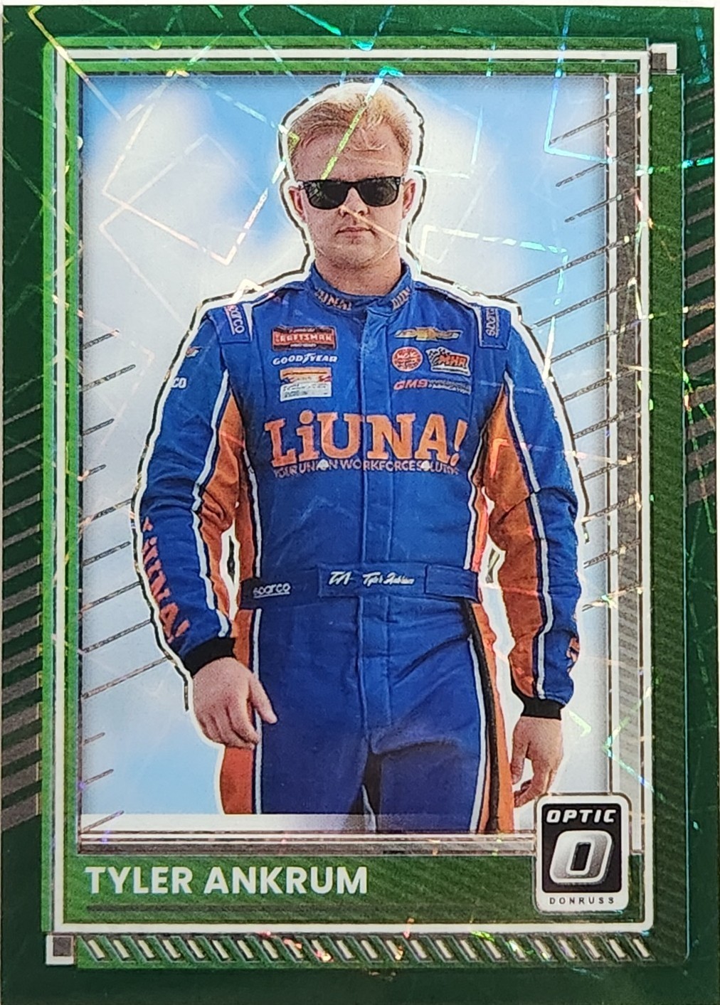 2025 Panini Donruss Nascar - Tyler Ankrum #32 Optic Green Velocity ...