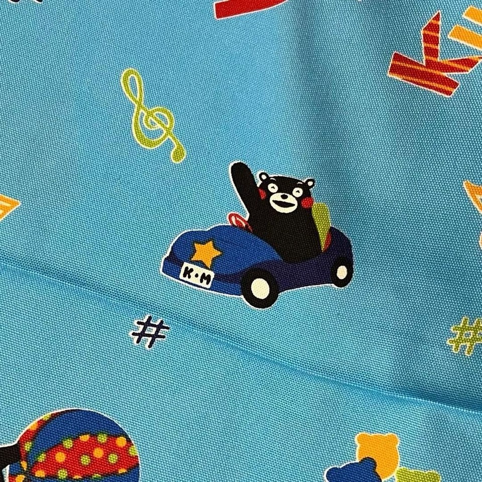 Kumamon Cotton Fabric Set 3 Colors Blue White Black Retro Handicraft ...