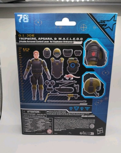 GI JOE HASBRO CLASSIFIED SERIES 6" 1:12 TRIPWIRE, APSARA, & MACLEOD #78 ...