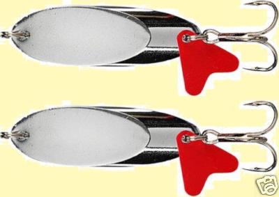 2 x DEXTER TYPE WEDGE BASS LURES SEA FISHING SILVER | eBay UK